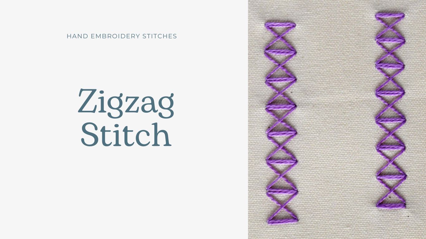Zickzack-Stich : Bibliothek der Handstickstich